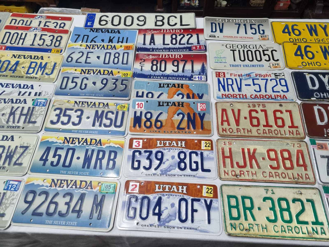 Vintage Foreign Car Plates – Siglo Antiques